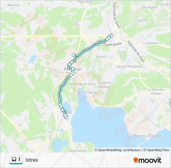 1 Route: Schedules, Stops & Maps - Istres (Updated)