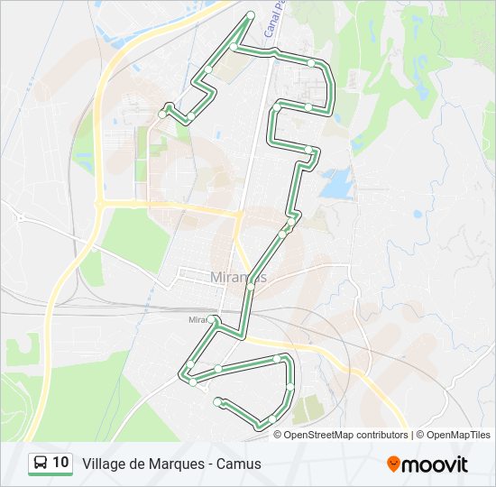 10 Route: Schedules, Stops & Maps - Village Des Marques (Updated)