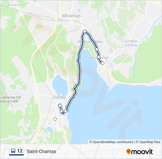 12 Route: Schedules, Stops & Maps - Saint-Chamas (Updated)