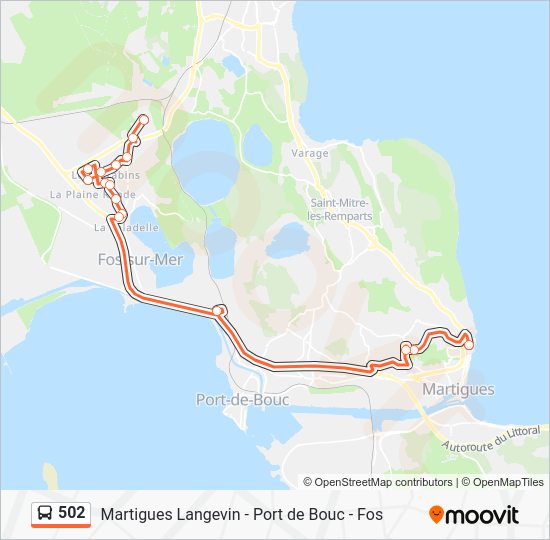 502 Route: Schedules, Stops & Maps - Fos-Sur-Mer (Updated)