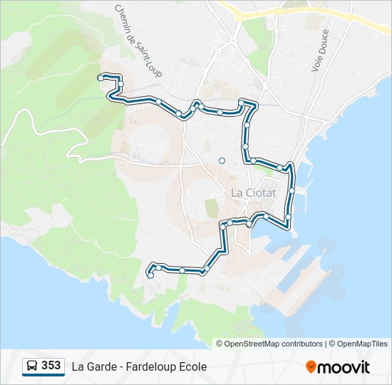 353 Route: Schedules, Stops & Maps - Louis Pécout (Updated)
