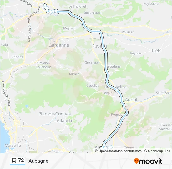 Ligne 72 Aix Aubagne