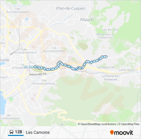 12B Route: Schedules, Stops & Maps - (Updated)