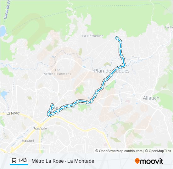 143 Itinéraire: Horaires, Arrêts & Plan - La Montade (mis à jour)