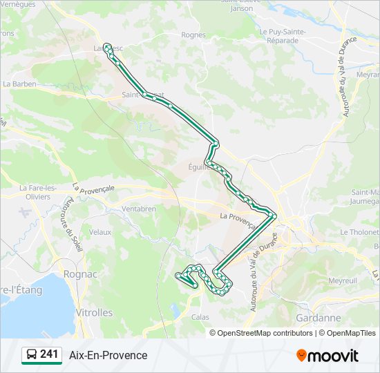 241 Itinéraire: Horaires, Arrêts & Plan - Aix-En-Provence (mis à jour)