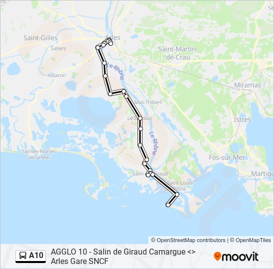 a10 Route: Schedules, Stops & Maps - Arles - Gabriel Péri (Updated)