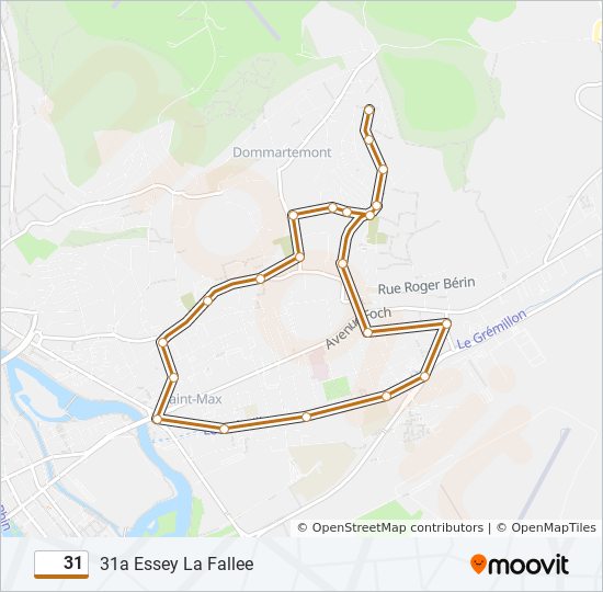 31 Route: Schedules, Stops & Maps - 31a Essey La Fallee (Updated)