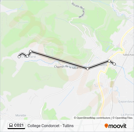 Línea co21: horarios, paradas y mapas - College Condorcet - Tullins ...