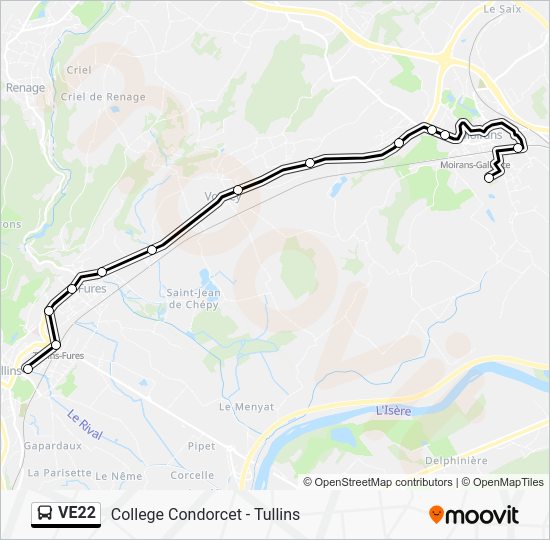 Línea ve22: horarios, paradas y mapas - College Condorcet - Tullins ...