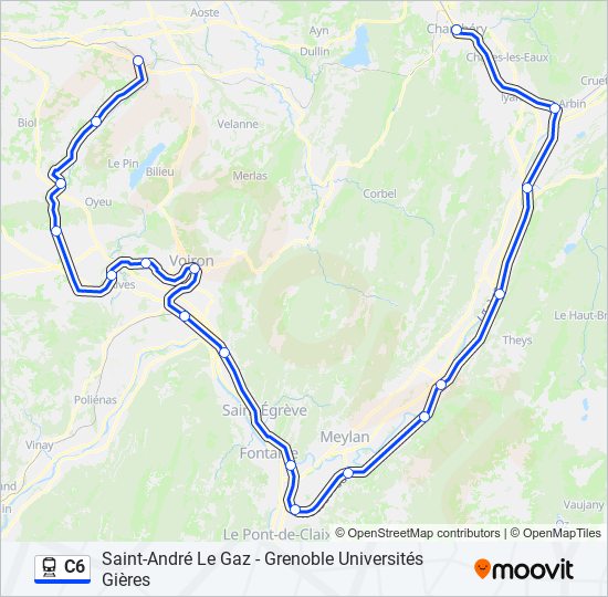 c6 Route: Schedules, Stops & Maps - 885717 (Updated)