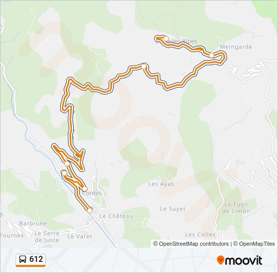 612 Route: Schedules, Stops & Maps - (Updated)