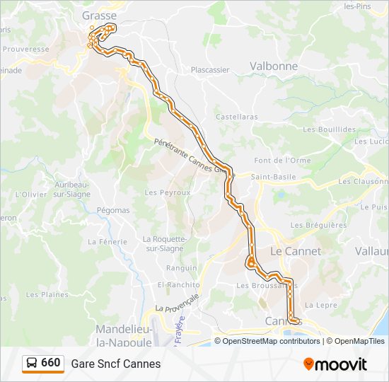 660 Itinéraire: Horaires, Arrêts & Plan - (mis à jour)