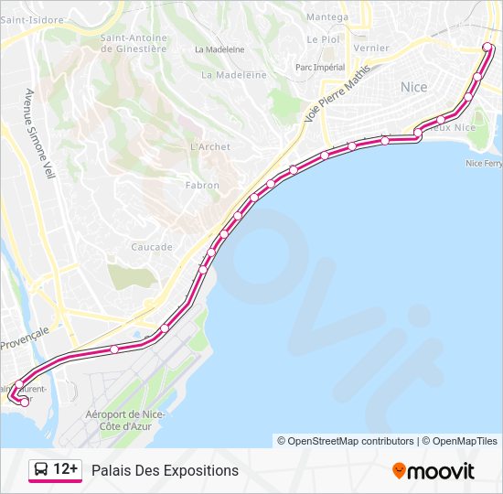 Línea 12: horarios, paradas y mapas - Palais Des Expositions (Actualizado)