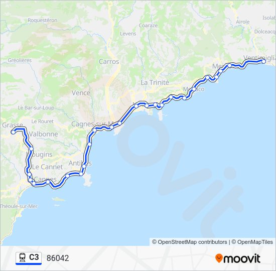 Línea c3: horarios, paradas y mapas - 86042 (Actualizado)
