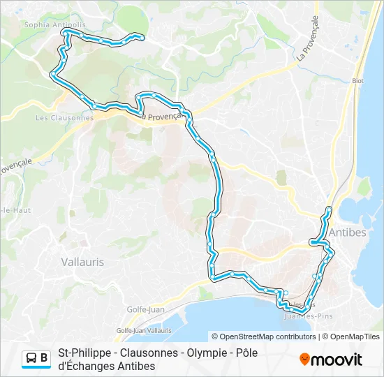 B Route: Schedules, Stops & Maps - St-Philippe (Updated)