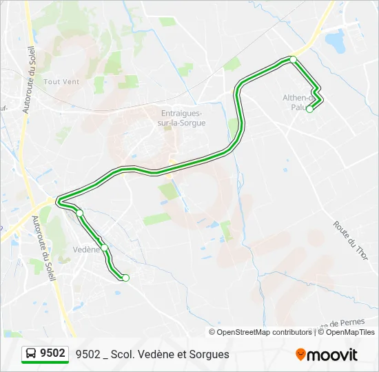 Línea 9502: horarios, paradas y mapas - Eglise (Actualizado)