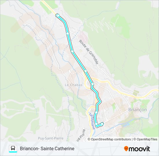 l02 urbain Itinéraire: Horaires, Arrêts & Plan - Briancon- Sainte ...