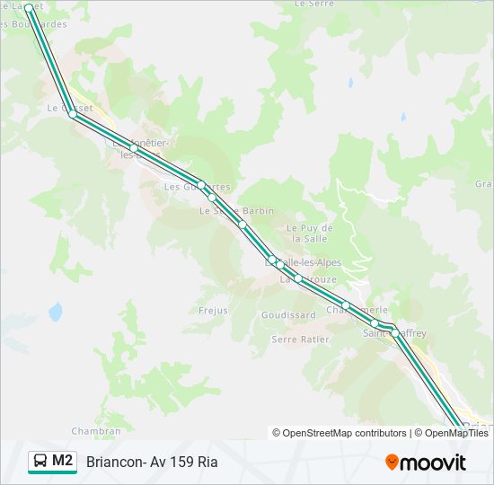 m2 Route: Schedules, Stops & Maps - Briancon- Av 159 Ria (Updated)