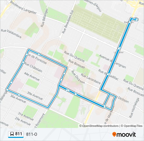 811 Route: Schedules, Stops & Maps - 811-O (Updated)