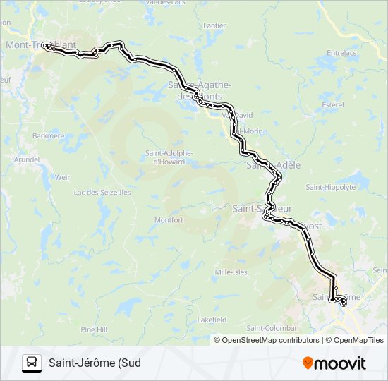inter sj Route: Schedules, Stops & Maps - Saint-Jérôme (Sud (Updated)