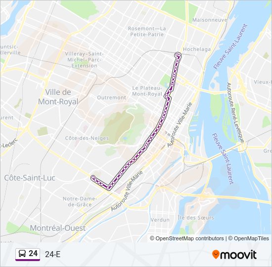 24 Route: Schedules, Stops & Maps - Est (Updated)