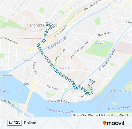 123 Route: Schedules, Stops & Maps - Nord (Updated)