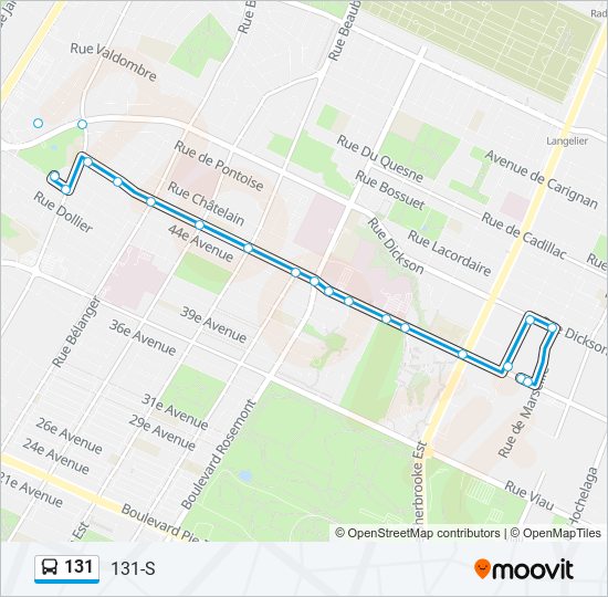 131 Itinéraire: Horaires, Arrêts & Plan - 131-S (mis à jour)
