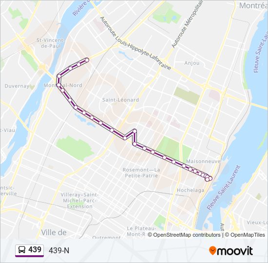 439 Route: Schedules, Stops & Maps - 439-N (Updated)