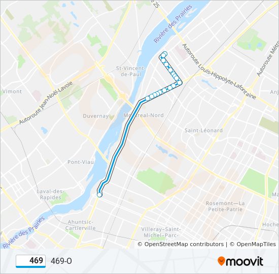 469 Route: Schedules, Stops & Maps - Ouest (Updated)