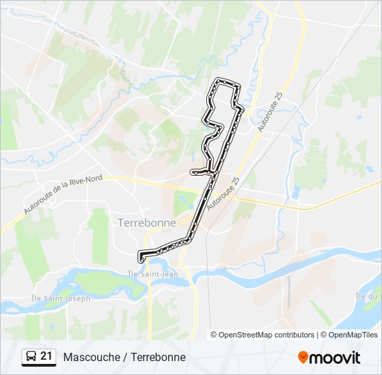 21 Route: Schedules, Stops & Maps - Mascouche / Terrebonne (Updated)