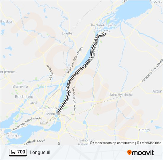 700 Route: Schedules, Stops & Maps - Longueuil (Updated)