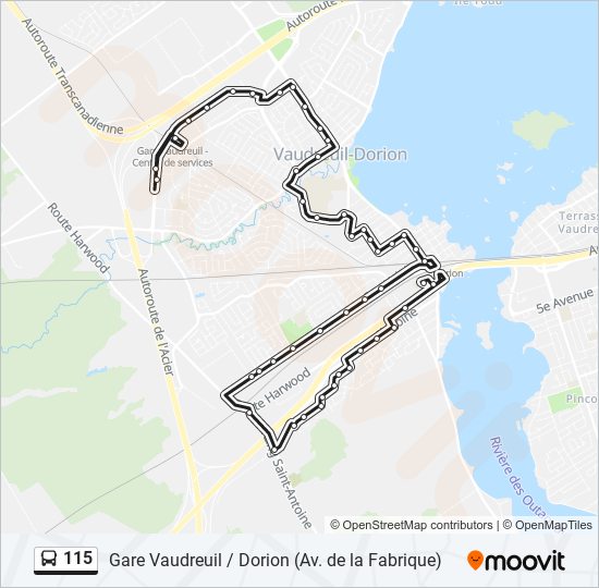 115 Route: Schedules, Stops & Maps - Dorion (Updated)