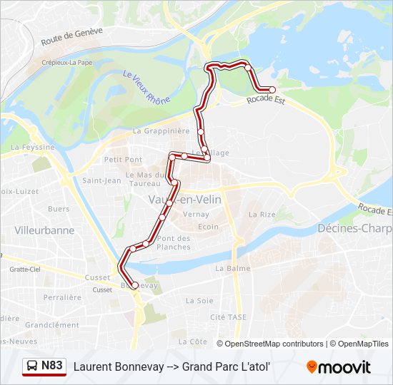 Línea n83: horarios, paradas y mapas - Grand Parc L'Atol' (Actualizado)