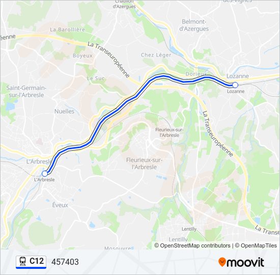 c12 Route: Schedules, Stops & Maps - 457409 (Updated)