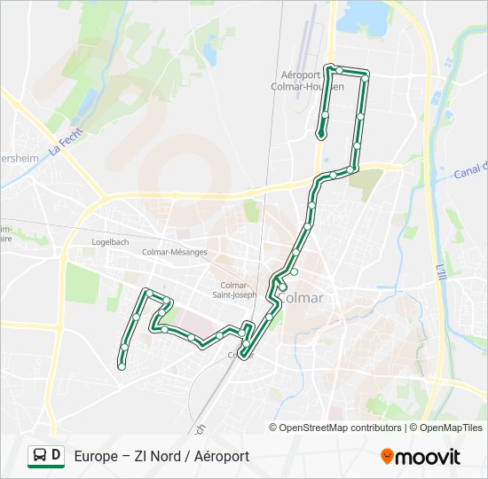 d Route: Schedules, Stops & Maps - Zi Nord (Updated)