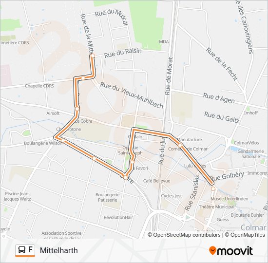 f Route: Schedules, Stops & Maps - Mittelharth (Updated)