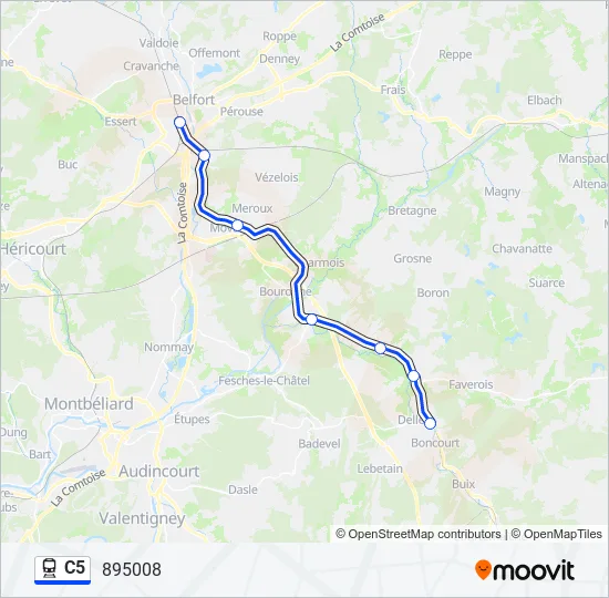 C5 Route: Schedules, Stops & Maps - 895022 (Updated)
