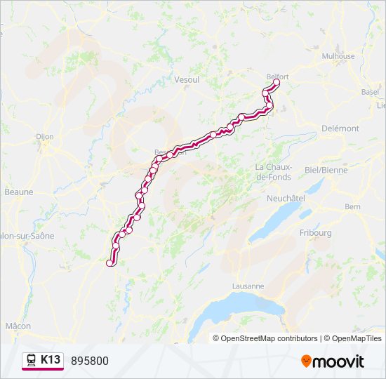 Línea k13: horarios, paradas y mapas - 895800 (Actualizado)