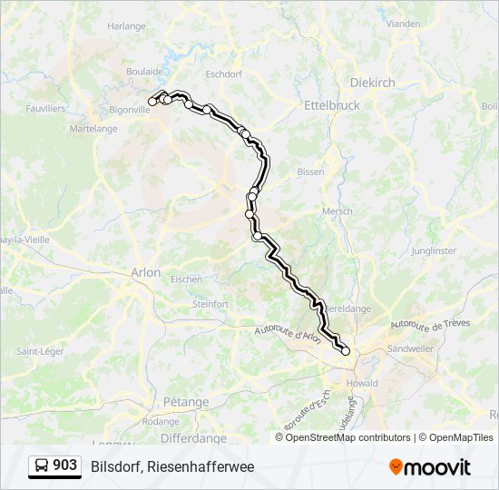 903 Route: Schedules, Stops & Maps - Bilsdorf, Riesenhafferwee (Updated)