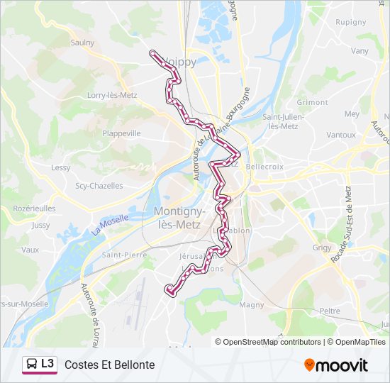 l3 Itinéraire: Horaires, Arrêts & Plan - Costes Et Bellonte (mis à jour)