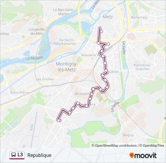 l3 Itinéraire: Horaires, Arrêts & Plan - Republique (mis à jour)