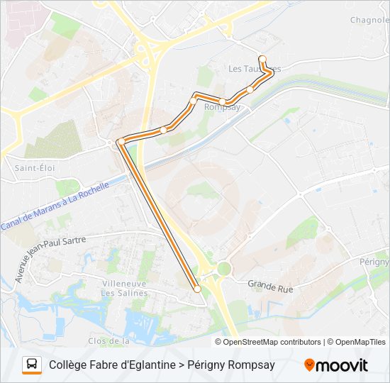 223 Route: Schedules, Stops & Maps - La Rochelle - Collège Fabre D ...