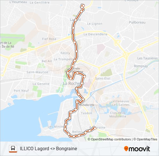 3 Itinéraire: Horaires, Arrêts & Plan - Lagord (mis à jour)