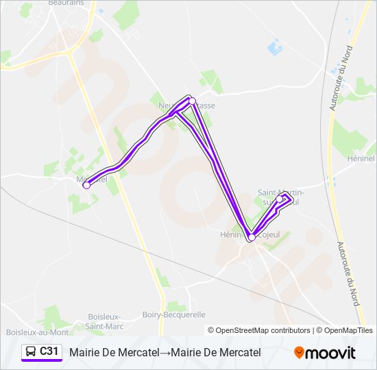 Línea c31: horarios, paradas y mapas - Mairie De Mercatel‎→Mairie De ...