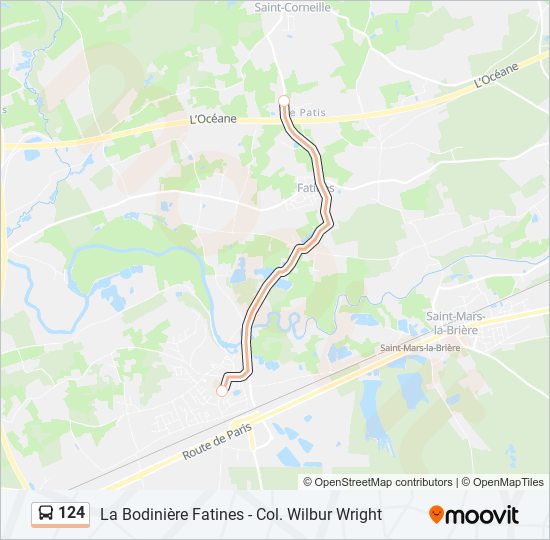 124 Route: Schedules, Stops & Maps - Collège Wilbur Wright (Updated)