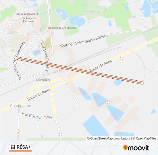 RÉSA Itinéraire: Horaires, Arrêts & Plan - (mis à jour)
