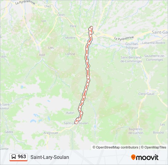 963 Route: Schedules, Stops & Maps - Saint-Lary-Soulan (Updated)