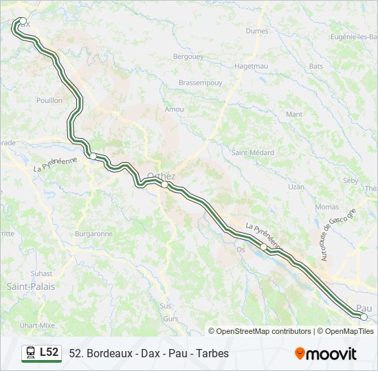 Línea l52: horarios, paradas y mapas - 405208 (Actualizado)