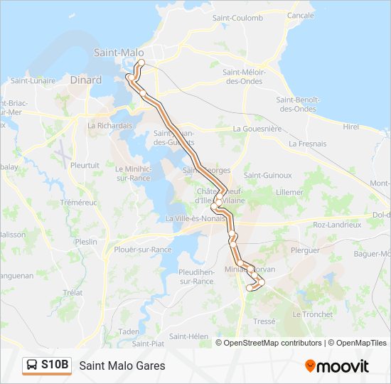 s10b Route: Schedules, Stops & Maps - Saint Malo Gares (Updated)