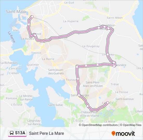 s13a Route: Schedules, Stops & Maps - Saint Pere La Mare (Updated)